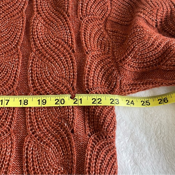 Vero Moda | Sweaters | Vero Moda Cable Red Rust Knit Sweater L | Poshmark
